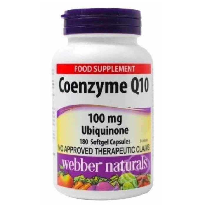 Webber Naturals Coenzyme Q10 100 mg Ubiquinone 180 Softgel Capsules | Lazada PH