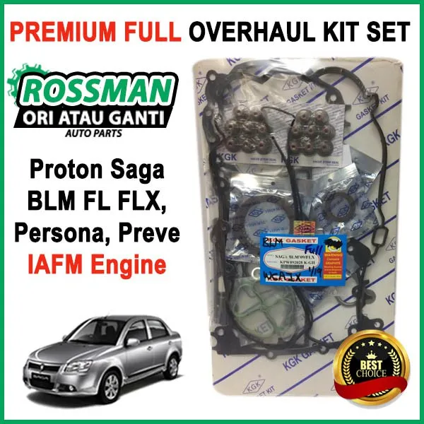 Proton Saga BLM FL FLX, Persona, Preve IAFM Engine FULL Overhaul Gasket ...