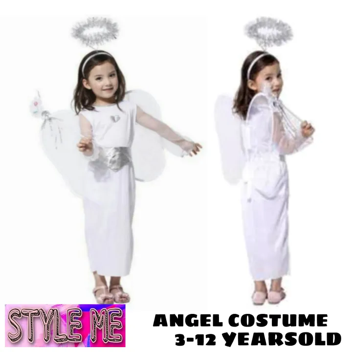 PRETTY SNOW ANGEL COSTUME COSPLAY ROLEPLAY FOR KIDS COMPLETE SET FOR 3 ...