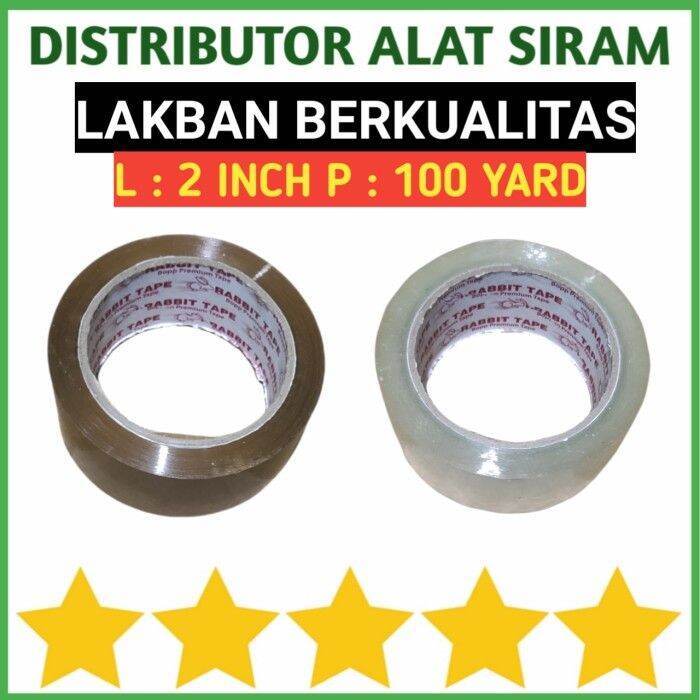 LAKBAN BENING COKLAT 100 YARD 2 INCH 45MM TAPE PACKING SELOTIP COKELAT ...