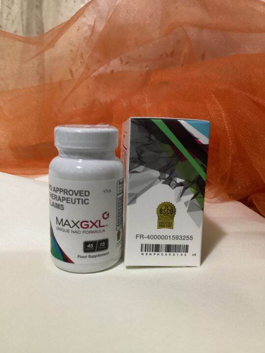 MaxGXL Max GXL Gluthathione Accelerator Unique NAC Formula 45 Capsules ...