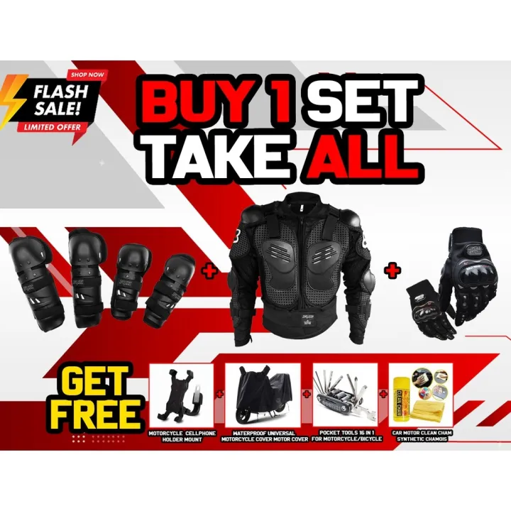 Body Armor Vest Motorcycle Gear Racing Jacket Coat Body Armor Protector ...