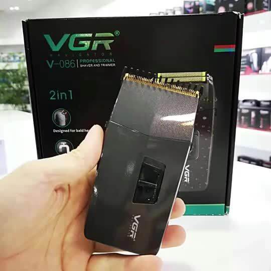 VGR cordless barber hair electric shaver for men beard body hair ...