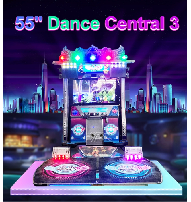 55" Dance Central 3 Coin Operated Games Dance Revolution Arcade Machine ...
