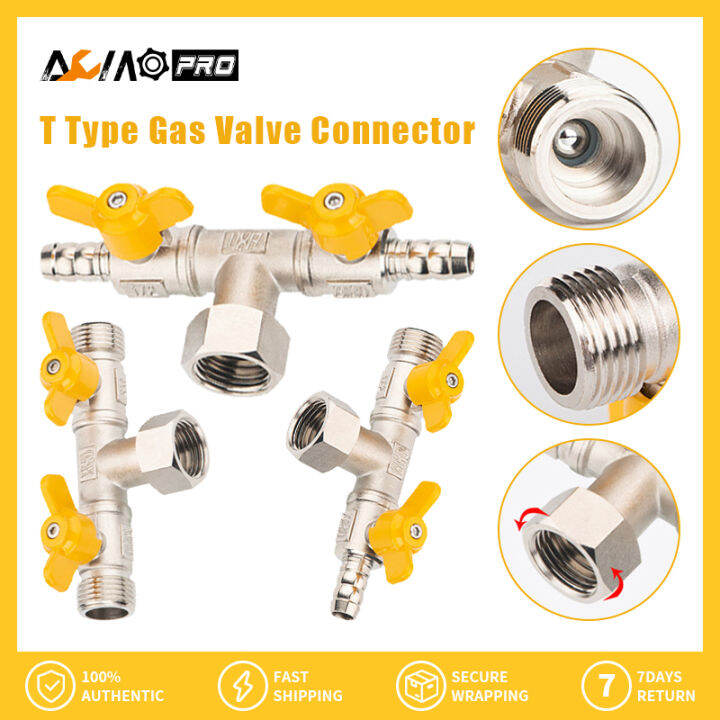 AumoPro 1PC T-type Inside and Outside The Wire Live Joint Bellows Gas ...