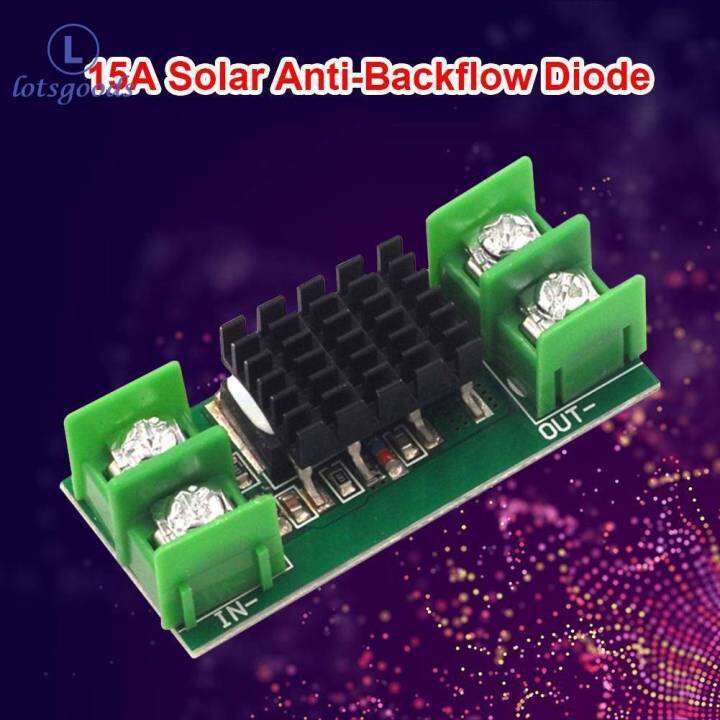 15A Solar Panel Anti Reverse Irrigation Ideal Diode Board with Heatsink ...