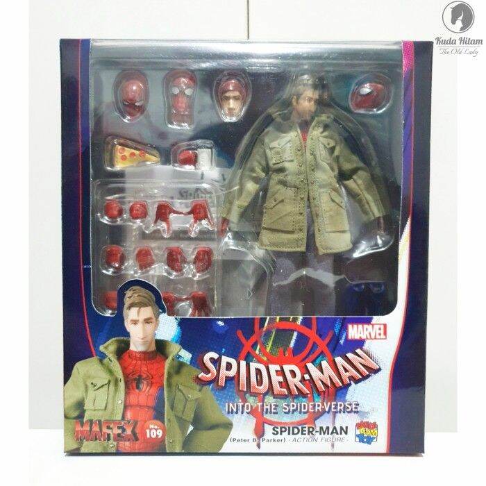 Mafex 109 Spiderman Peter B Parker Into The Spider Verse | Lazada Indonesia