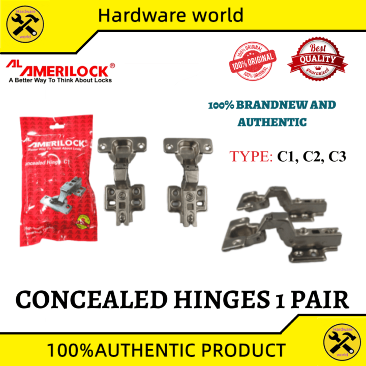 AMERILOCK CONCEALED HINGES (1 PAIR) C1 C2 C3 | Lazada PH