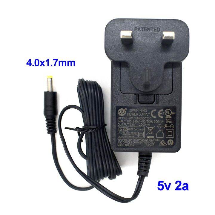 Tenpao 3pin Wall AC Power Adapter Charger DC 5V 2A 4mm x 1.7mm PSP ...