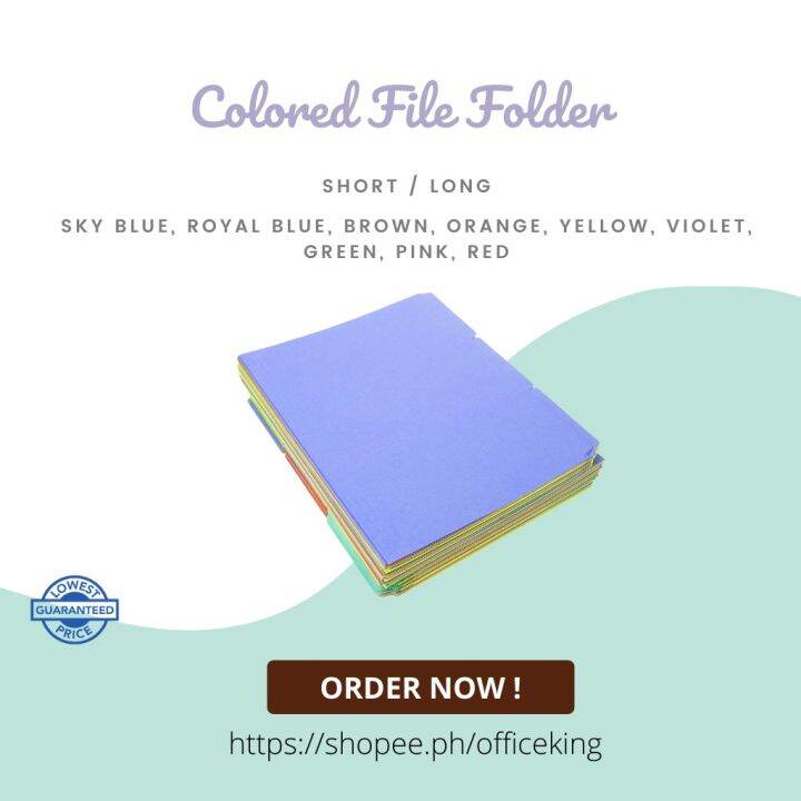 Colored File Folder Short and Long per piece | Lazada PH