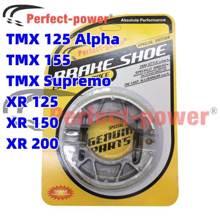 Perfect Power Brake Shoe Honda TMX 125 Alpha TMX 155 TMX Supremo 150 XR 125 XR 150 XR 200 ...