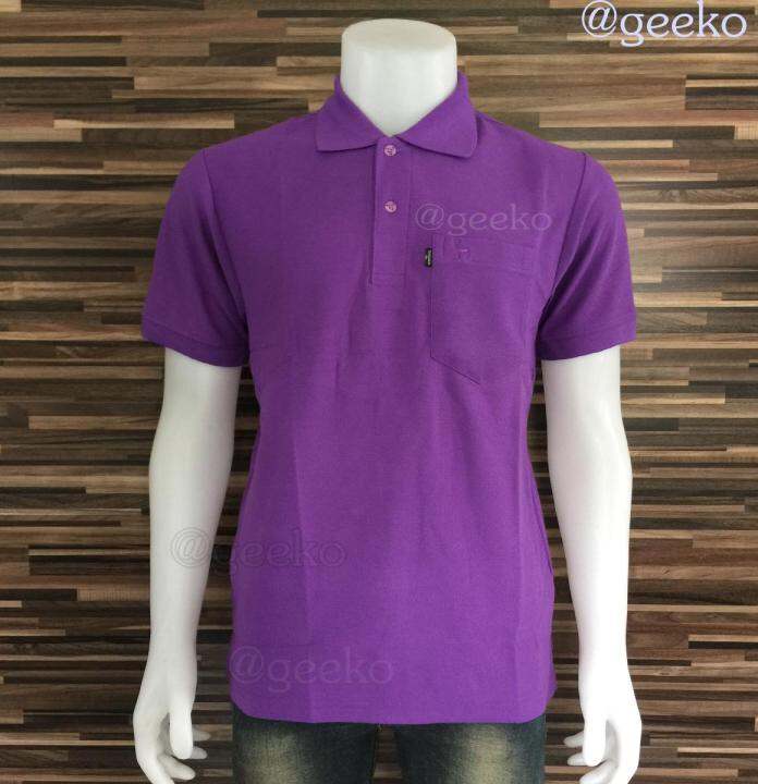 เสื้อเชิ้ตทำงาน สีม่วงอัญชัน เนื้อผ้า TC นุ่ม ไม่ขี้นขุย แบบหญิง ทรงเข้ารูป แบบชาย มีกระเป๋าที่ ...