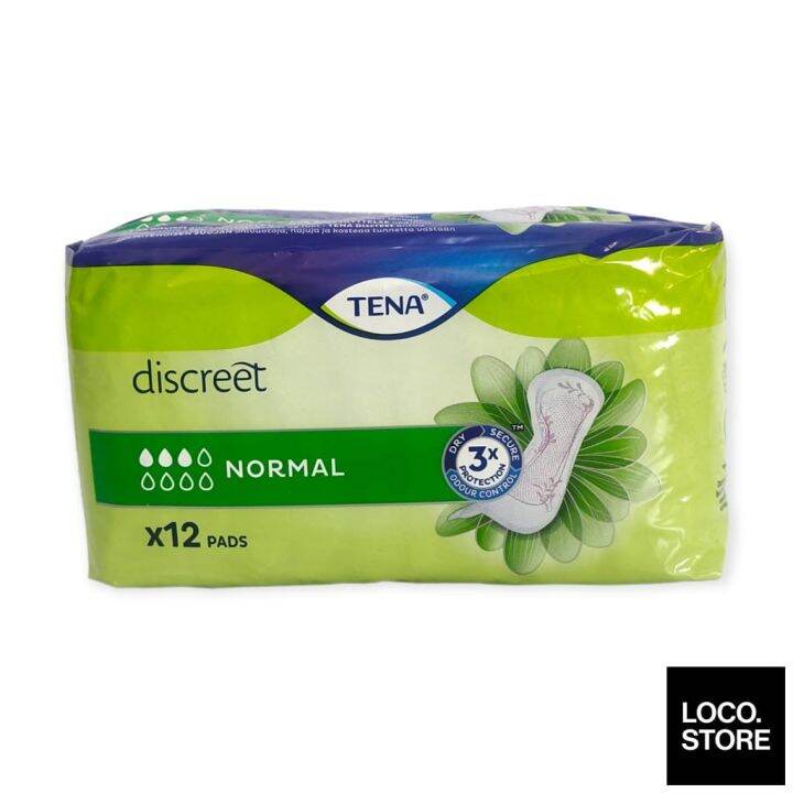 Tena Discreet Incontinence Pads Normal 12s | Lazada