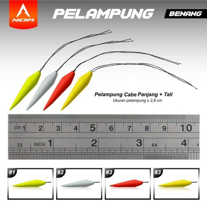 jak Pelampung Mancing Spon Cabe Panjang + Tali 10 Pcs | Lazada Indonesia