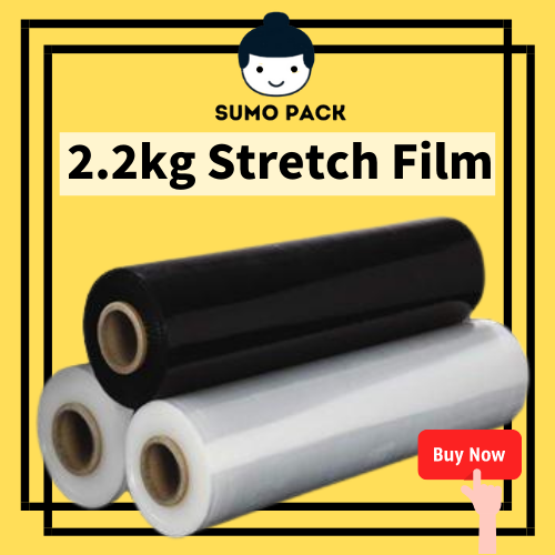 SUMOPACK Black Stretch Film/ Stretch Film/ Wrapping Film/Plastic ...