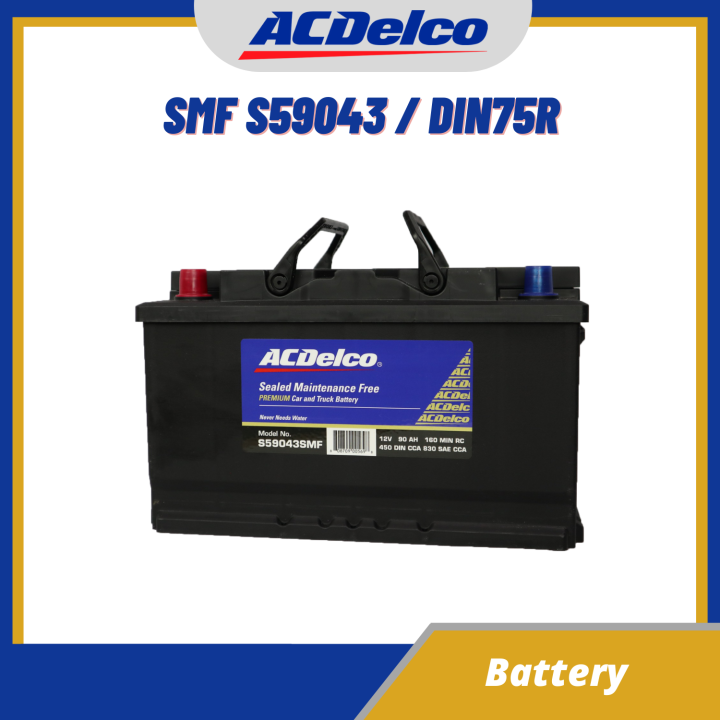 ACDelco SMF S59043 / DIN75 / BCI 94R / H7 / L4 Reversed | Lazada PH