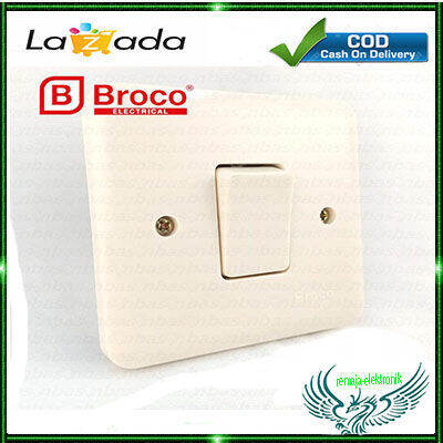 Saklar tembok tanam single switch broco | Lazada Indonesia