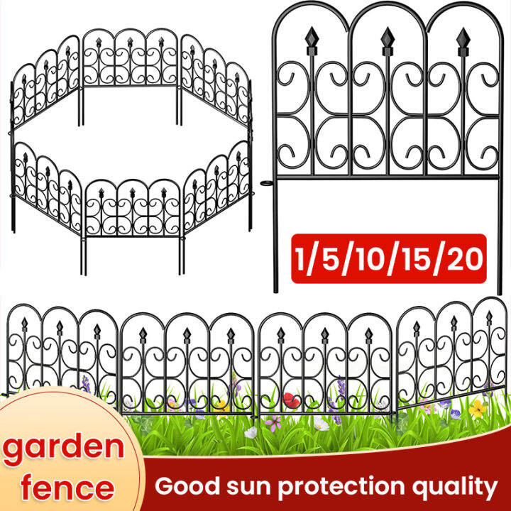 10pcs Plastic Fence Home Living Decorative Gardening Stand For Plant ...