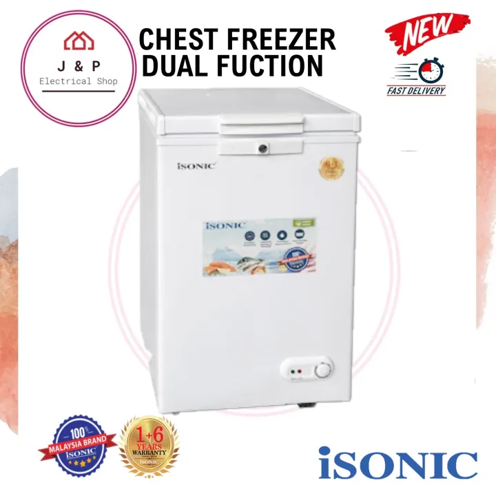 💥ISONIC Chest Freezer Dual Function (80L) ICF-W92 💥 [READY STOCK 现货] | Lazada