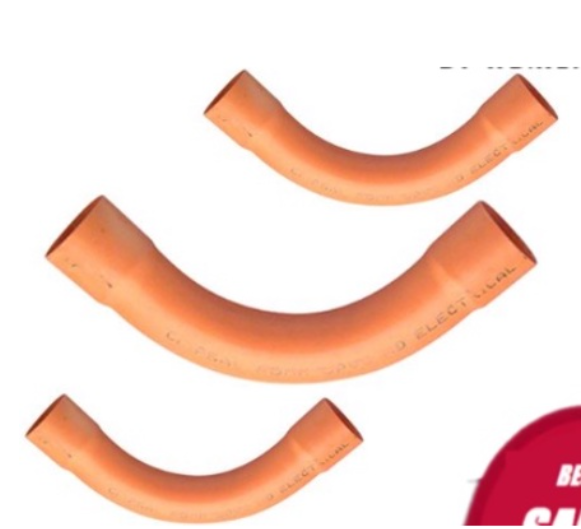 Per Pcs!!! Pvc orange long short elbow electrical for pipe junction box ...