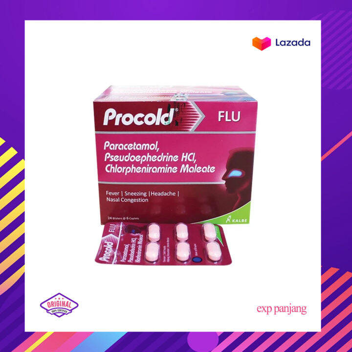 procold flu kaplet isi 24 lembar (box) | Lazada Indonesia