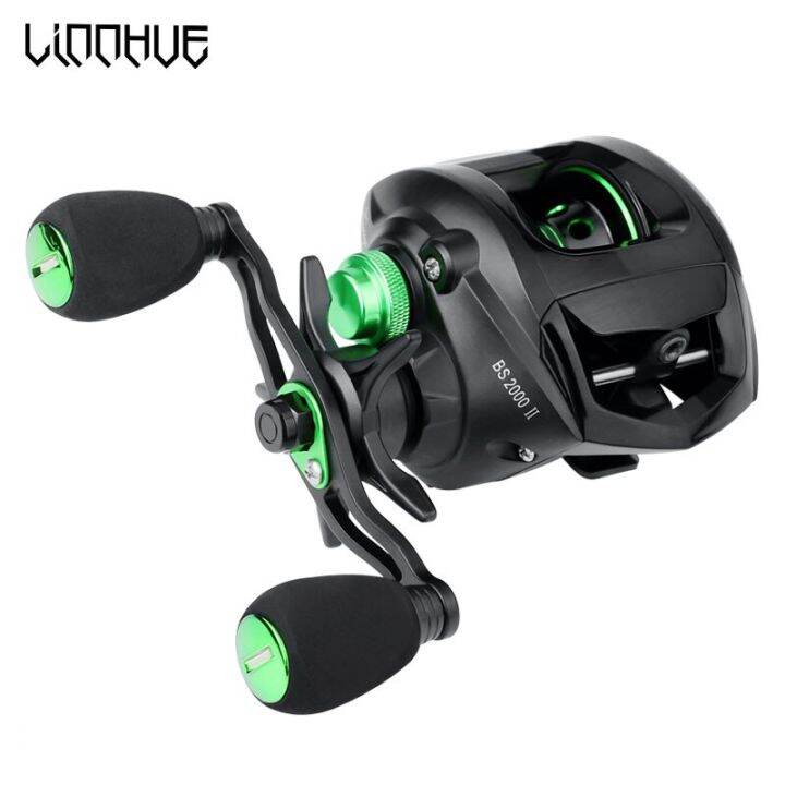 LINNHUE BSII 2000ตกปลา Reel ลากสูงสุด8Kg Baitcasting Reel 6.3:1ความเร็วสูงขวามือซ้าย Light Spool ...