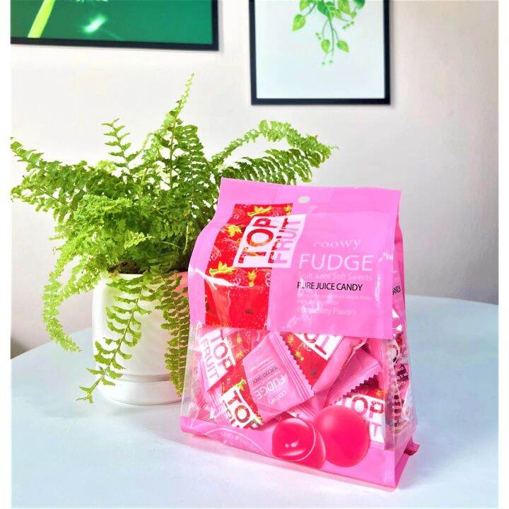 Kẹo dẻo trái cây TOP FRUIT COOWY Mix các vị Dâu - Xoài - Nho 320g ...