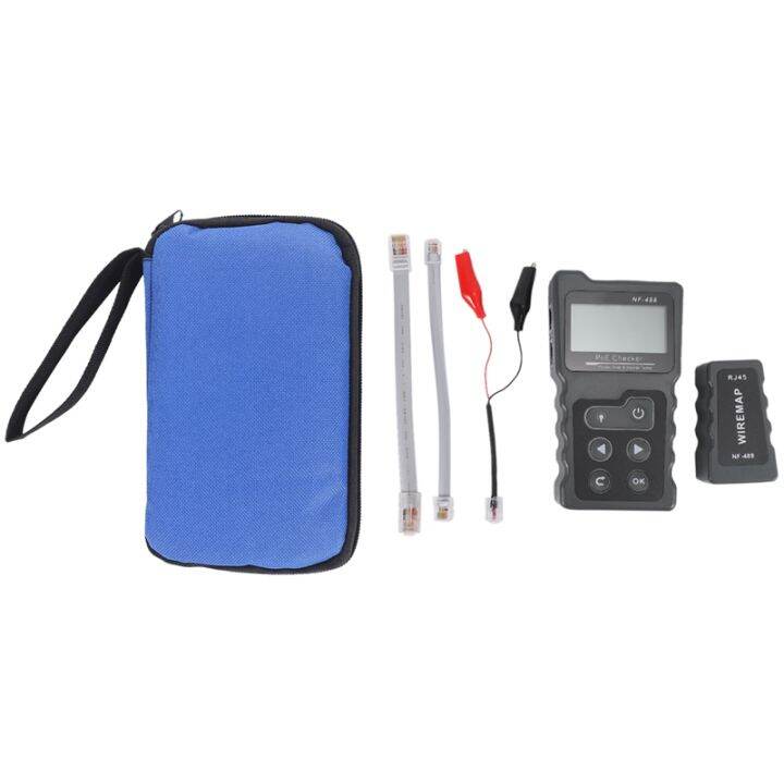 NF-488 LCD Network PoE Checker over the Ethernet Cat5 Cat6 Lan Cable ...