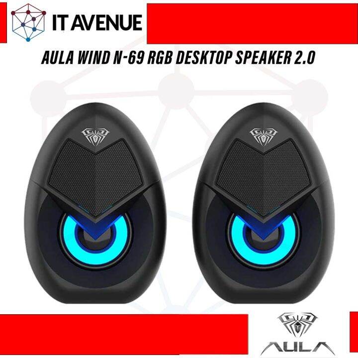aula wind n-69 rgb desktop speaker 2.0 | Lazada PH