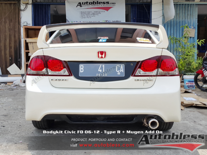 Bodykit Belakang Honda Civic FD Type R FRP | Lazada Indonesia