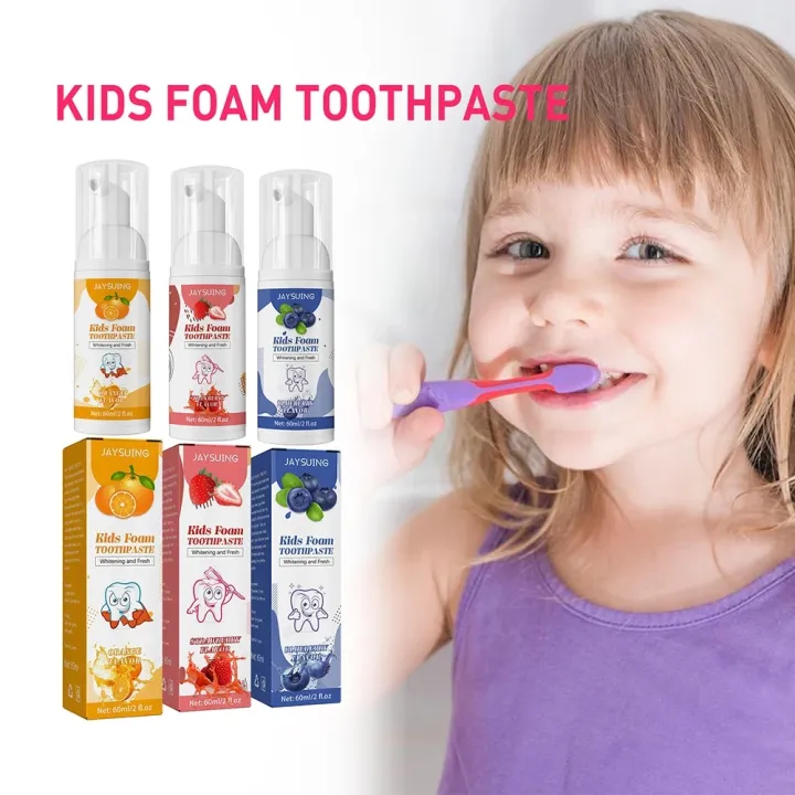 60ml Kids Foam Toothpaste Stain Removal Tooth Mousse Toothpaste Oral ... 60ml Kids Foam Toothpaste Stain Removal Tooth Mousse Toothpaste Oral ...