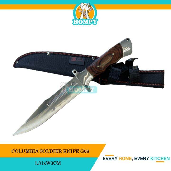 COLUMBIA SABER KNIFE G08/ CAMPING HIKING KNIFE/PISAU COLUMBIA/ PISAU ...