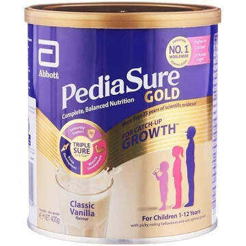 pediasure gold triple sure milk sufor powder 400 gram vanilla | Lazada ...