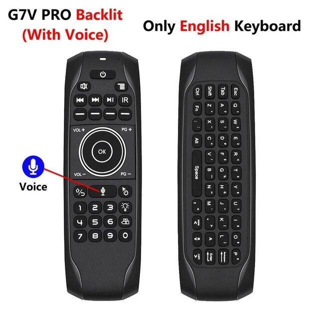 G7V PRO Backlit Gyroscope Wireless Air Mouse with Russian English ...