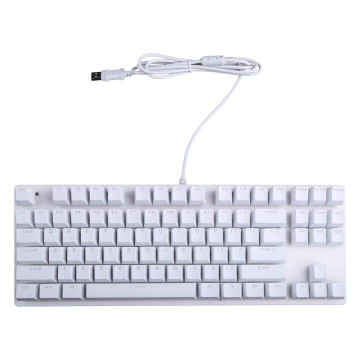 87Keys Green Switch Mechanical Keyboard RGB Backlight Stream Line ...