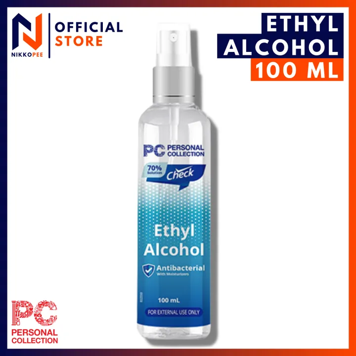 Check 70% Ethyl Alcohol 100 mL | NIKKOPEE x Personal Collection | Lazada PH