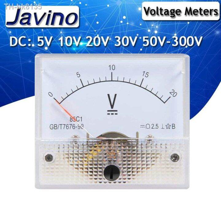 ♨ DC Analog Panel Volt Voltage Meter Voltmeter Gauge 85C1 5V 10V 15V 20V 30V 50V 100V 200V 300V ...