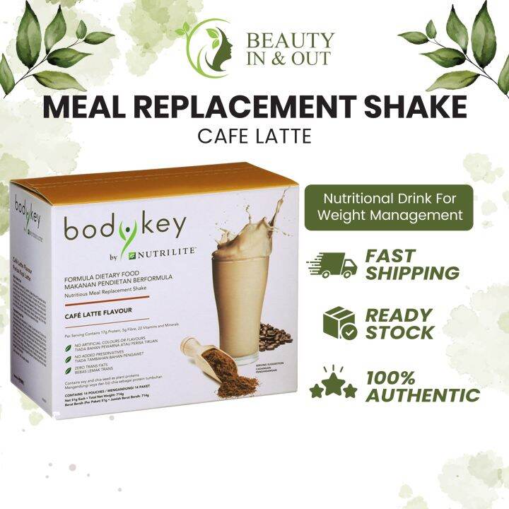 BodyKey By Nutrilite Meal Replacement Shake (Café Latte) Healthy Care ...