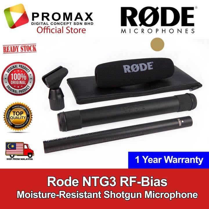 Rode NTG3 RF-Bias Moisture Resistant Shotgun Microphone 100% Original ...
