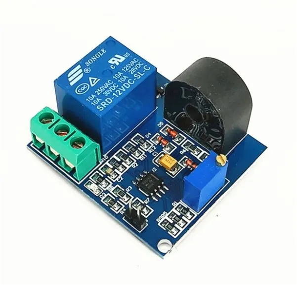 5A Overcurrent Protection Module AC Current Detection 12V relay module ...