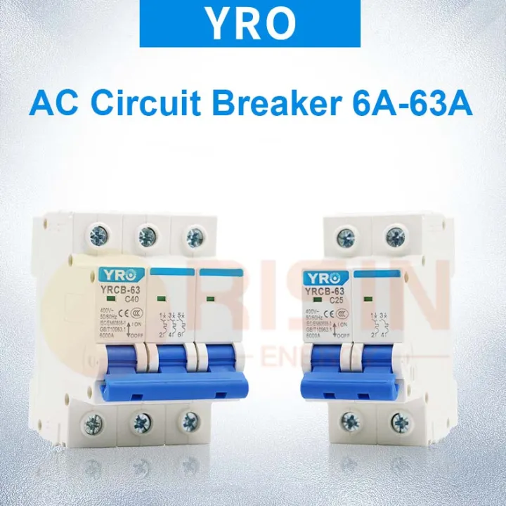 1P 2P 4P Mini AC Circuit Breaker AC MCB 6A 10A 16A 20A 25A 32A Din Rail Mounting Miniature ...