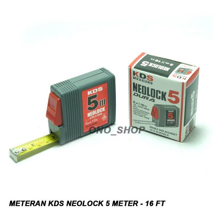 Meteran KDS NEOLOCK 5 Meter - 16 ft | Lazada Indonesia
