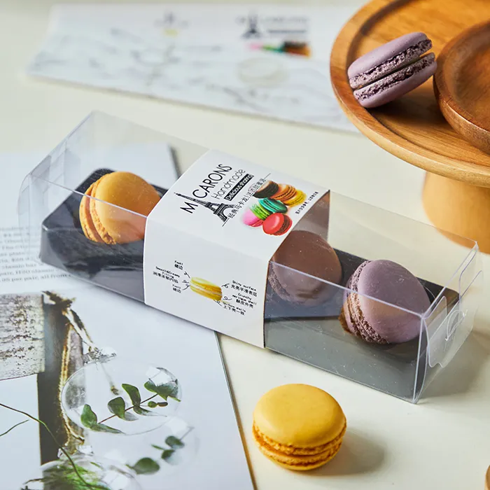 Macaroon packing box 4 pack 6 high-grade macaroon box transparent ...