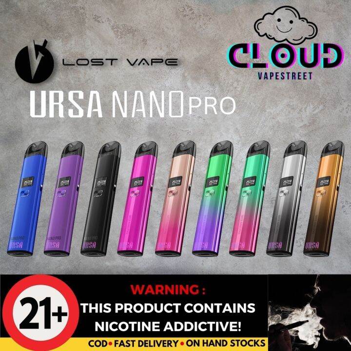 {Legit}URSA NANO Pro Pod Kit 900mAh with Free Lost Vape Lace Ursa Nano ...