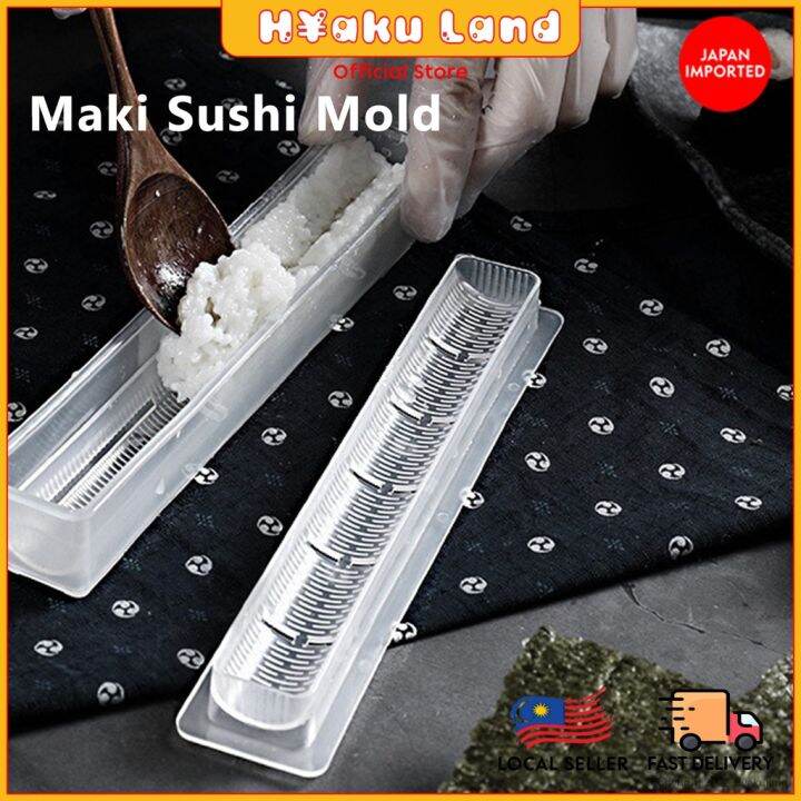 Maki Sushi Mold DIY Japanese Non-stick Sushi Roll Maker with lid rice ...