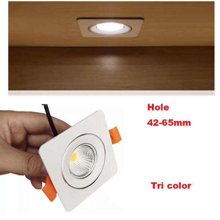 Embedded Mini Spotlight LED Eyeball Light 3W Small Downlight Square ...