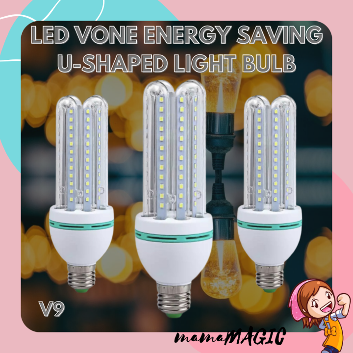 LED U light bulb energy saving lighting indoor #V9 | Lazada PH