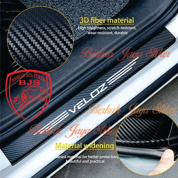 NEW stiker veloz carbon 5d pelindung pijakan kaki mobil toyota VELOZ ...