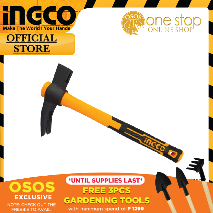 Ingco HIHH80700 French Type Claw Hammer with Fiberglass Handle 700g ...