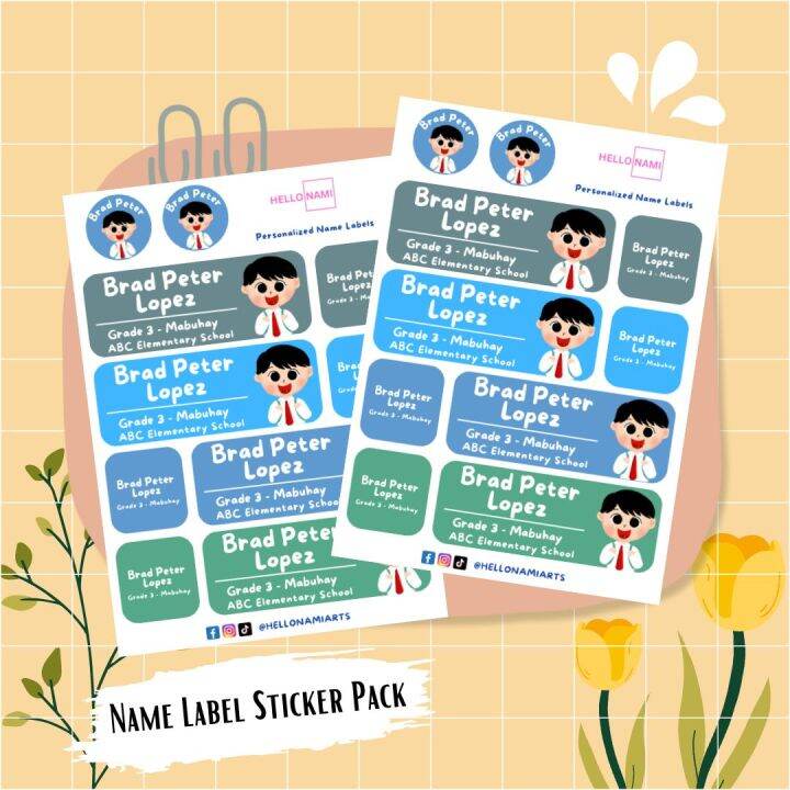 Personalized Name Sticker Label | Lazada PH